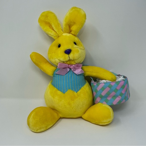 Avon | Toys | Vintage Avon Stuffed Animal Plush Easter Yellow Bunny ...